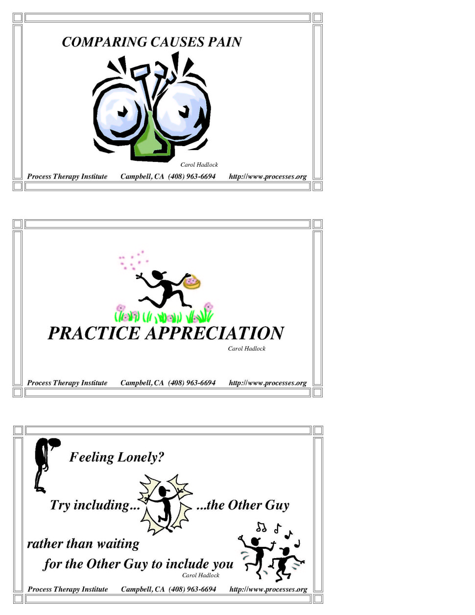 Personal Growth Cards | Process Therapy Institute